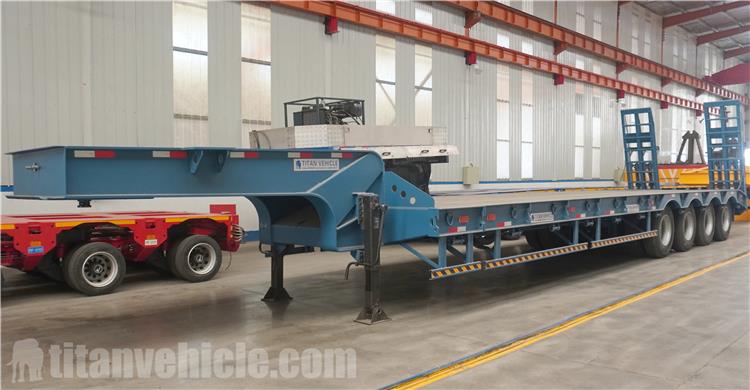 Remolque de plataforma baja extensible de 4 ejes a la venta en Guyana