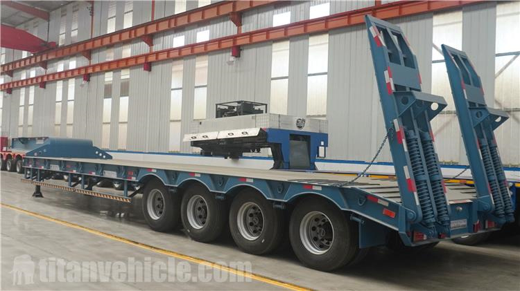 Remolque de plataforma baja extensible de 4 ejes a la venta en Guyana