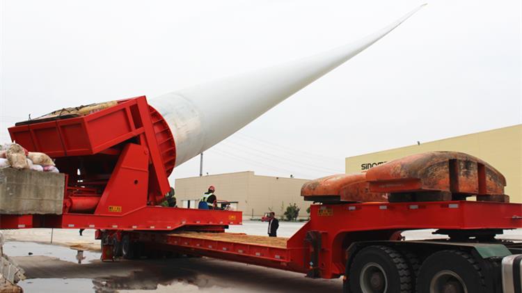 Blades Wind Turbine Blade Transport Trailer usage
