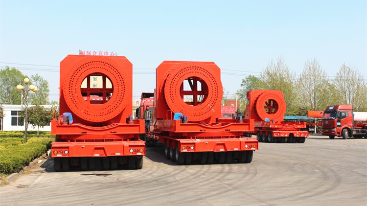 Windmill Rotor Blade Wind Turbine Blade Trailer ready for shipment
