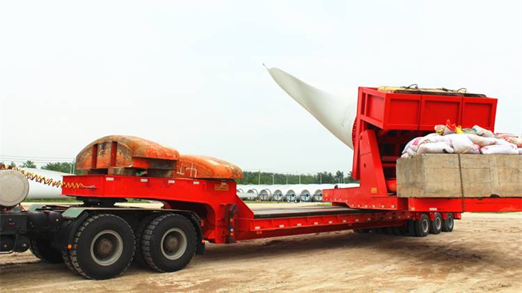 Types of Windmill Blades Wind Turbine Blade Transport Trailer used for ...