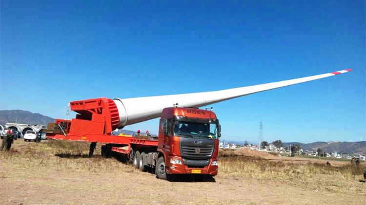 Windmill Rotor Blade Windmill Turbine Blade Trailer used for wind ...