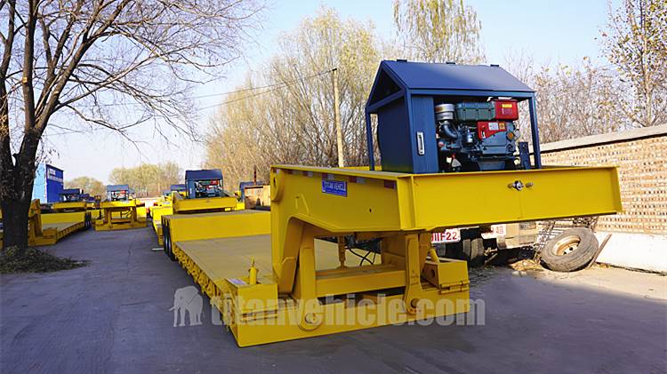 Remolques Lowboy de 3 ejes y 80 toneladas a la venta en Nigeria
