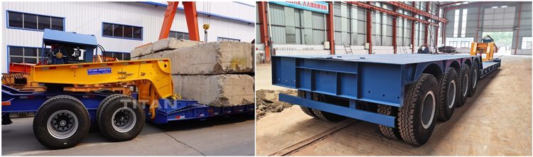 Remolque de equipo Lowboy de 150 toneladas con plataforma para la venta ...