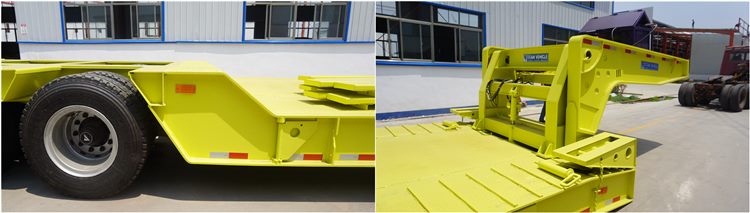 Remolque de cama baja de carga frontal para la venta en Abuja, Nigeria