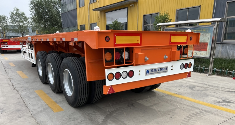 Semirremolques de plataforma plana de 3 ejes y 40 pies a la venta