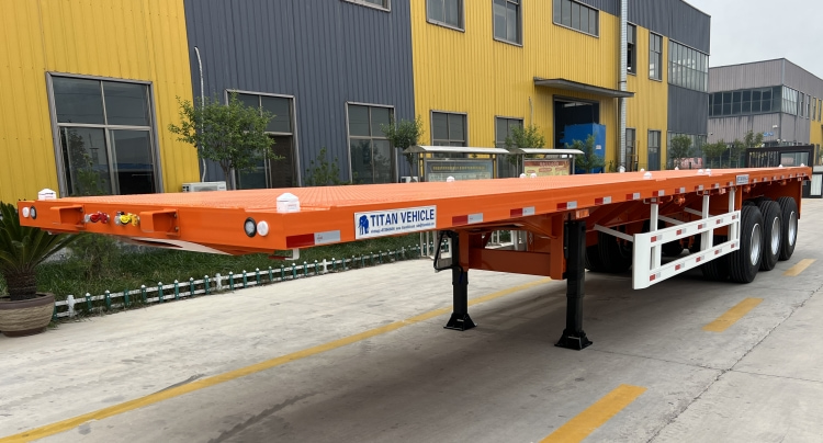 Semirremolques de plataforma plana de 3 ejes y 40 pies a la venta