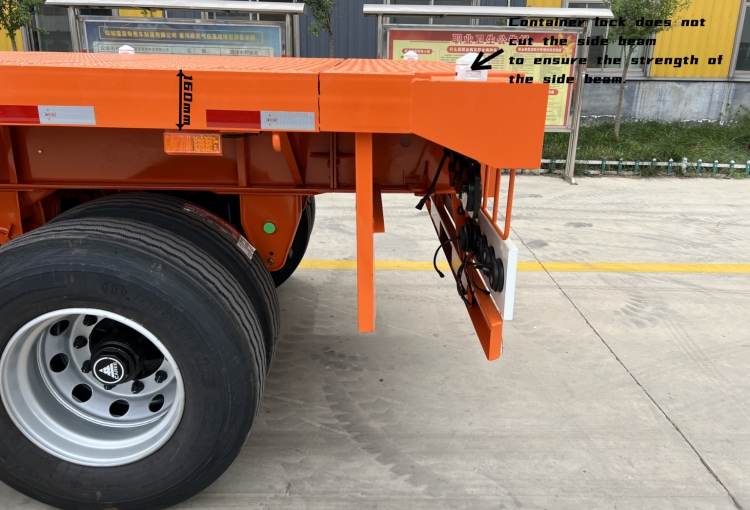 Semirremolques de plataforma plana de 3 ejes y 40 pies a la venta