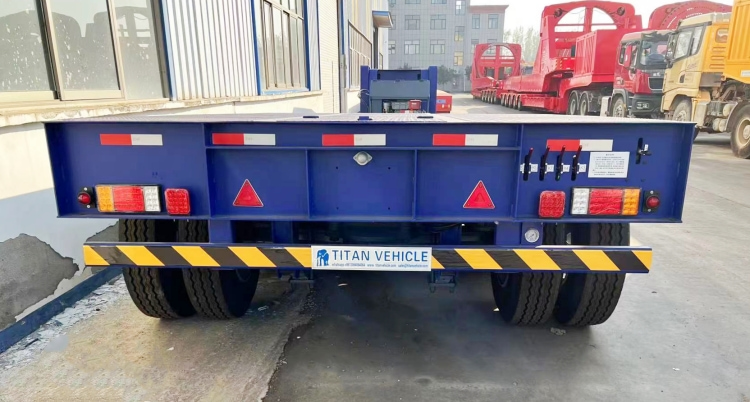 Remolque de cuello de cisne Lowboy desmontable de 60 toneladas a la venta