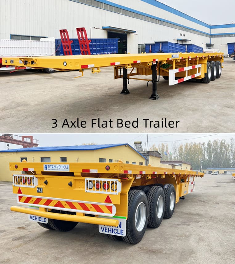 Remolque de plataforma plana de 3 ejes a la venta en Filipinas, Manila