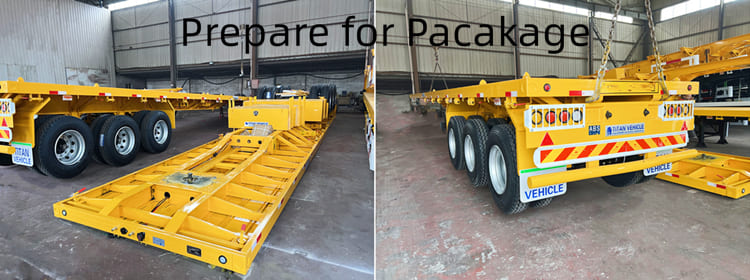 Remolque de plataforma plana de 3 ejes a la venta en Filipinas, Manila