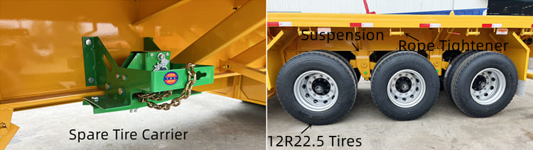 Remolque de plataforma plana de 3 ejes a la venta en Filipinas, Manila