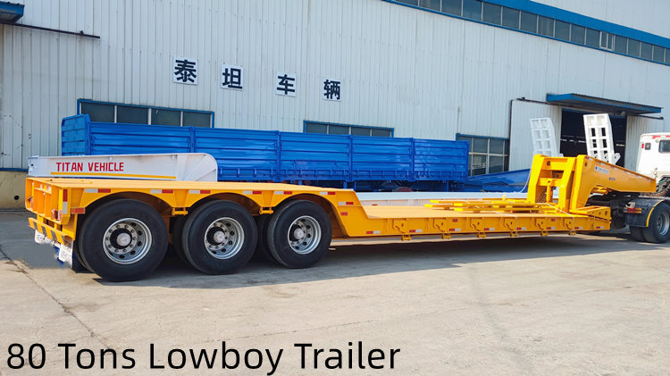 Remolque Lowboy de 3 ejes y 80 toneladas en venta en Mozambique Tete