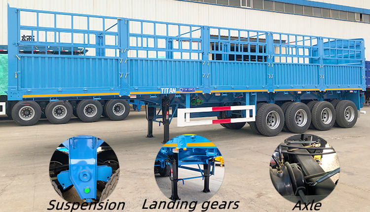 Remolque valla de 4 ejes y 80 toneladas en venta en Mozambique