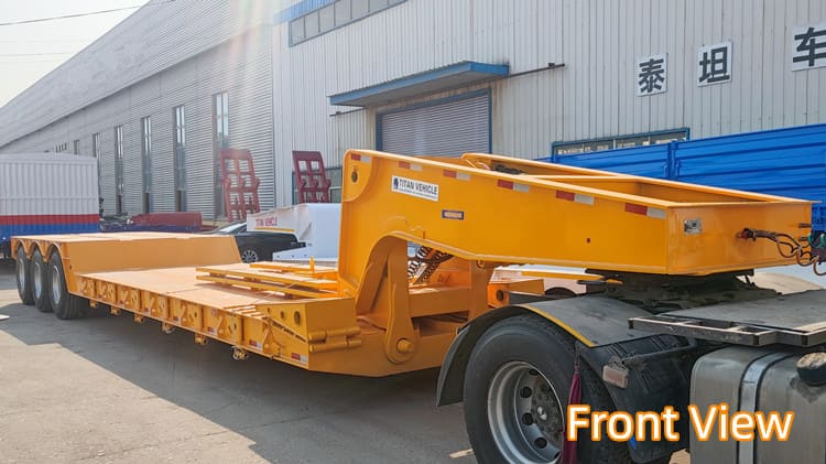 Remolque Lowboy de 80 toneladas y tres ejes en venta en Camerún Kribi