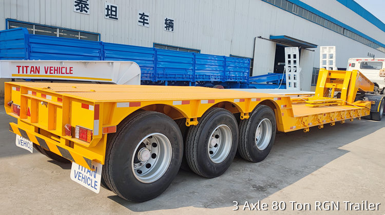 Remolque RGN de 3 ejes y 80 toneladas | Remolque Lowboy a la venta en ...