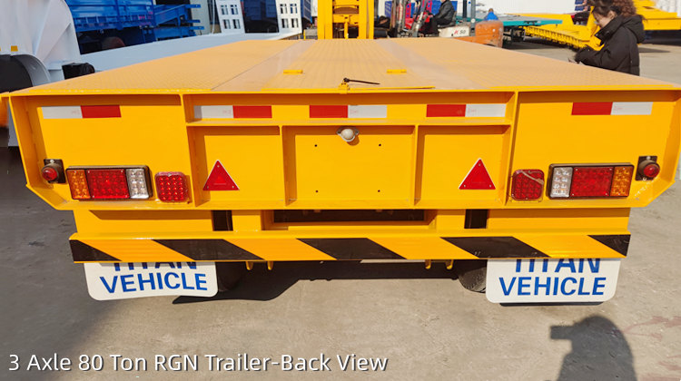 Remolque RGN de 3 ejes y 80 toneladas | Remolque Lowboy a la venta en ...