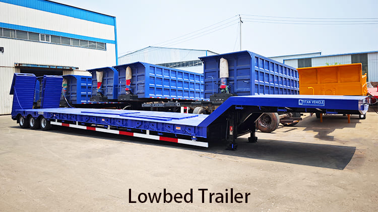 Remolque de plataforma baja de 3 ejes en venta en Filipinas, Davao