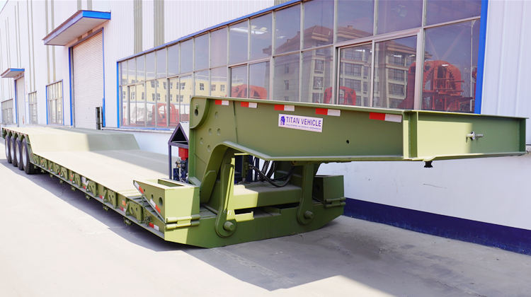 Remolque Lowboy de 4 ejes y 100 toneladas a la venta en Tanzania, Dar ...