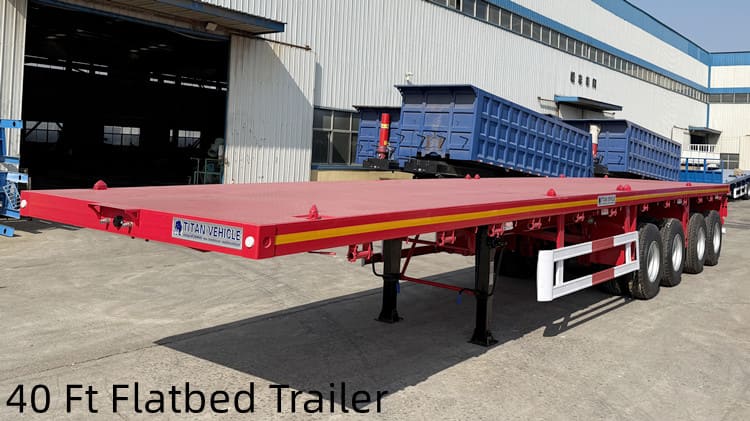 Precios de remolques de plataforma de 4 ejes y 40 pies en Trinidad y Tobago