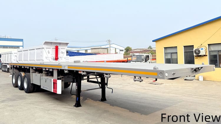 Remolque portacontenedores de plataforma plana de 3 ejes a la venta en Guyana