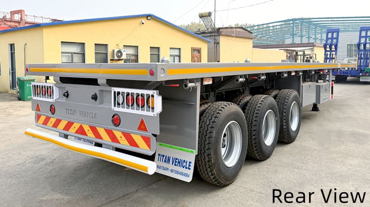 Remolque portacontenedores de plataforma plana de 3 ejes a la venta en Guyana