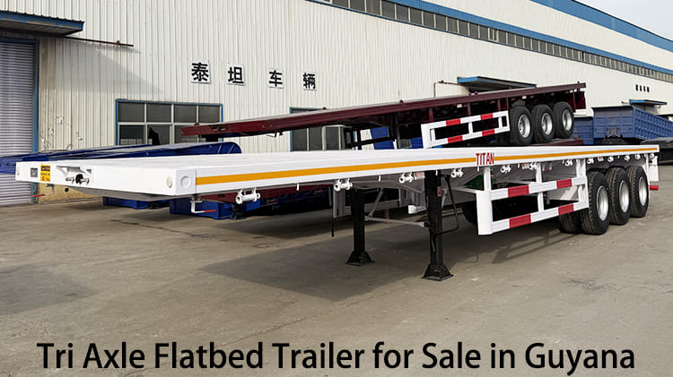 Nuevo remolque de plataforma de 40 pies y tres ejes a la venta en Guyana