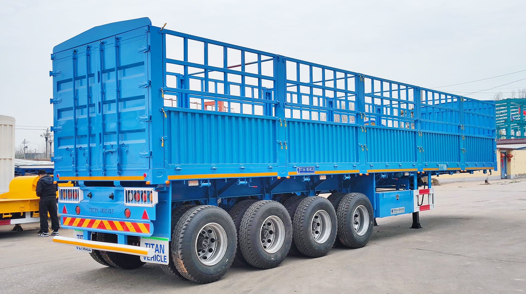 Remolque de Carga con Valla | Remolque de Camión con Valla en Venta en Guinea Ecuatorial