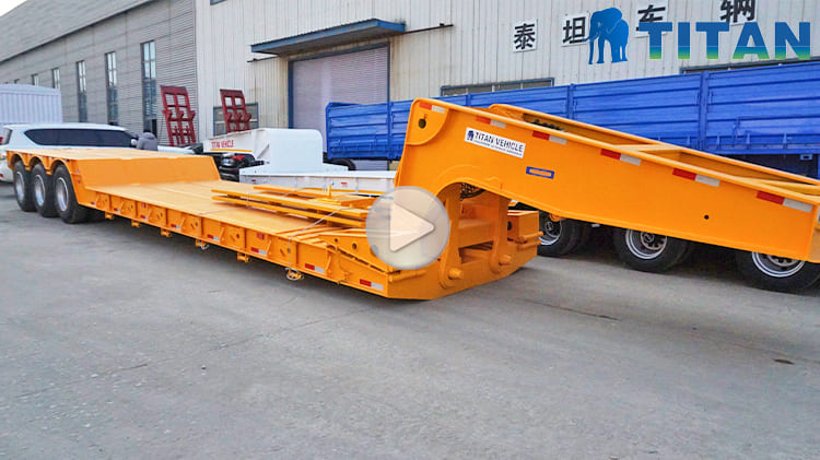 Camión de plataforma baja de 60 toneladas en venta en Uruguay | Semirremolque de plataforma baja