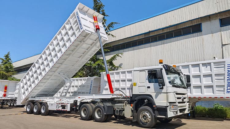 Camión Semirremolque de Volteo Lateral en Argentina