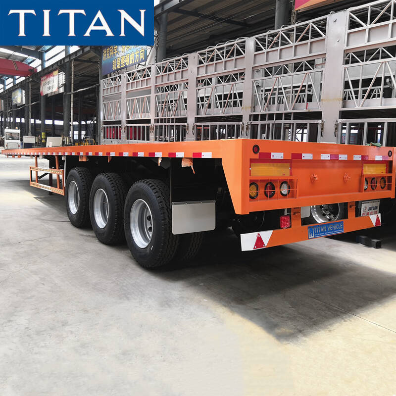 Remolque de plataforma a la venta | Precio del remolque contenedor de 40 pies-VEHÍCULO TITAN