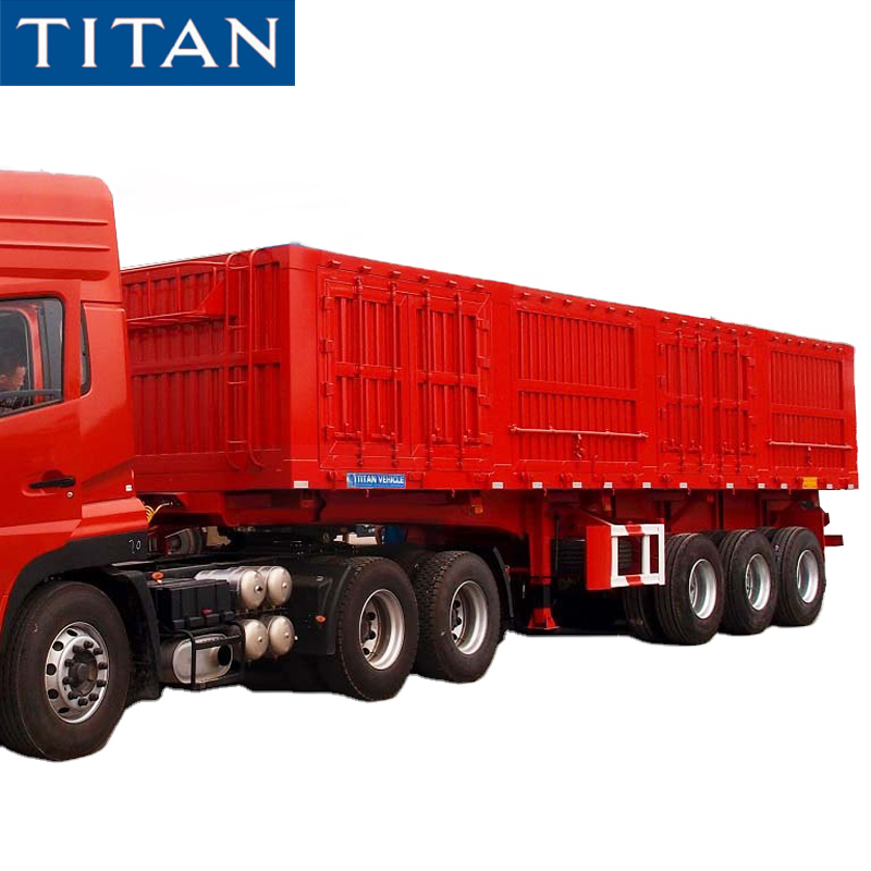 40T Side Dump Semi Trailer for Sale - TITAN Vehicle