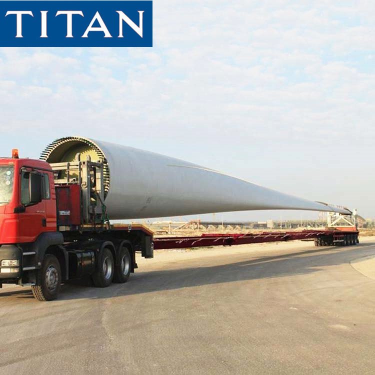 Windmill Blade Lifters Trailer to transport wind turbine blades in Vietnam
