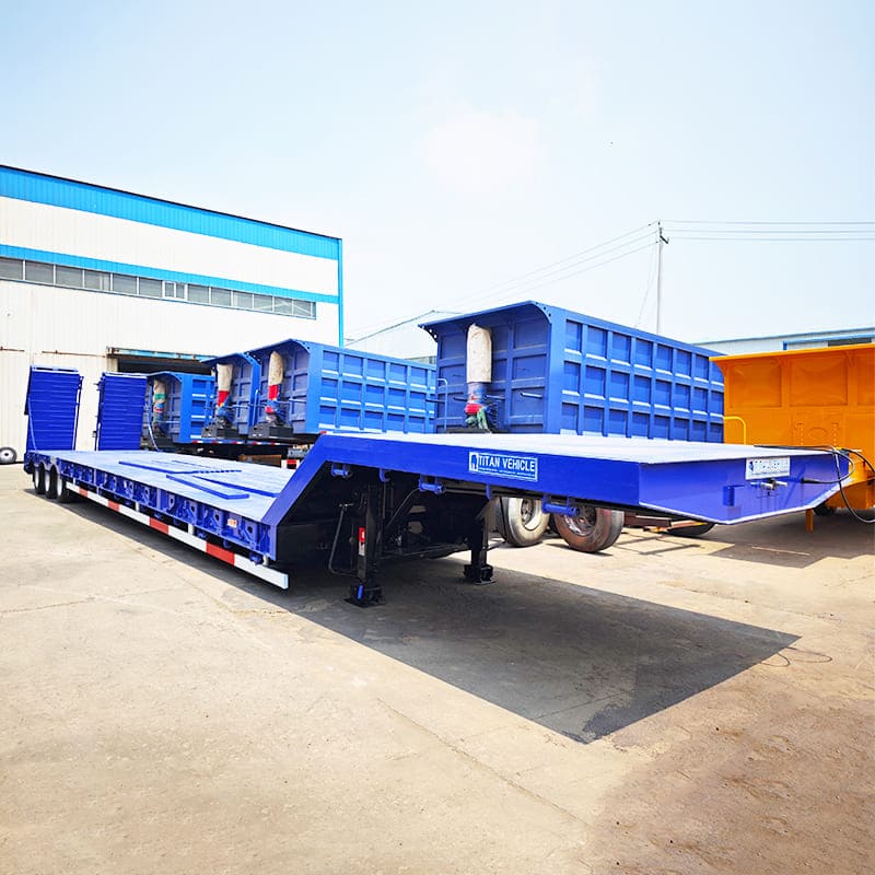 Remolque de plataforma baja de 3 ejes en venta en Filipinas, Davao