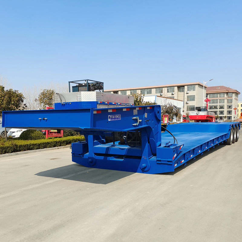 Remolque Lowboy desmontable de 3 líneas y 6 ejes en venta