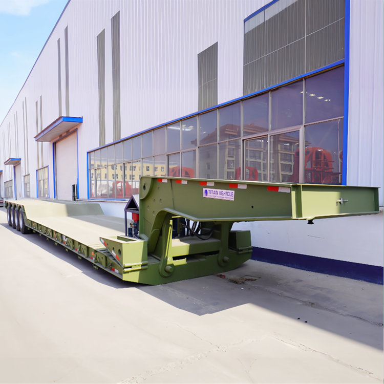 Remolque Lowboy de 4 ejes y 100 toneladas a la venta en Tanzania, Dar ...