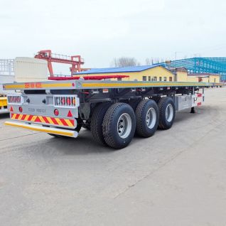 Remolques de plataforma a la venta - Semirremolque de plataforma plana contenedor de 20, 40, 45 ...